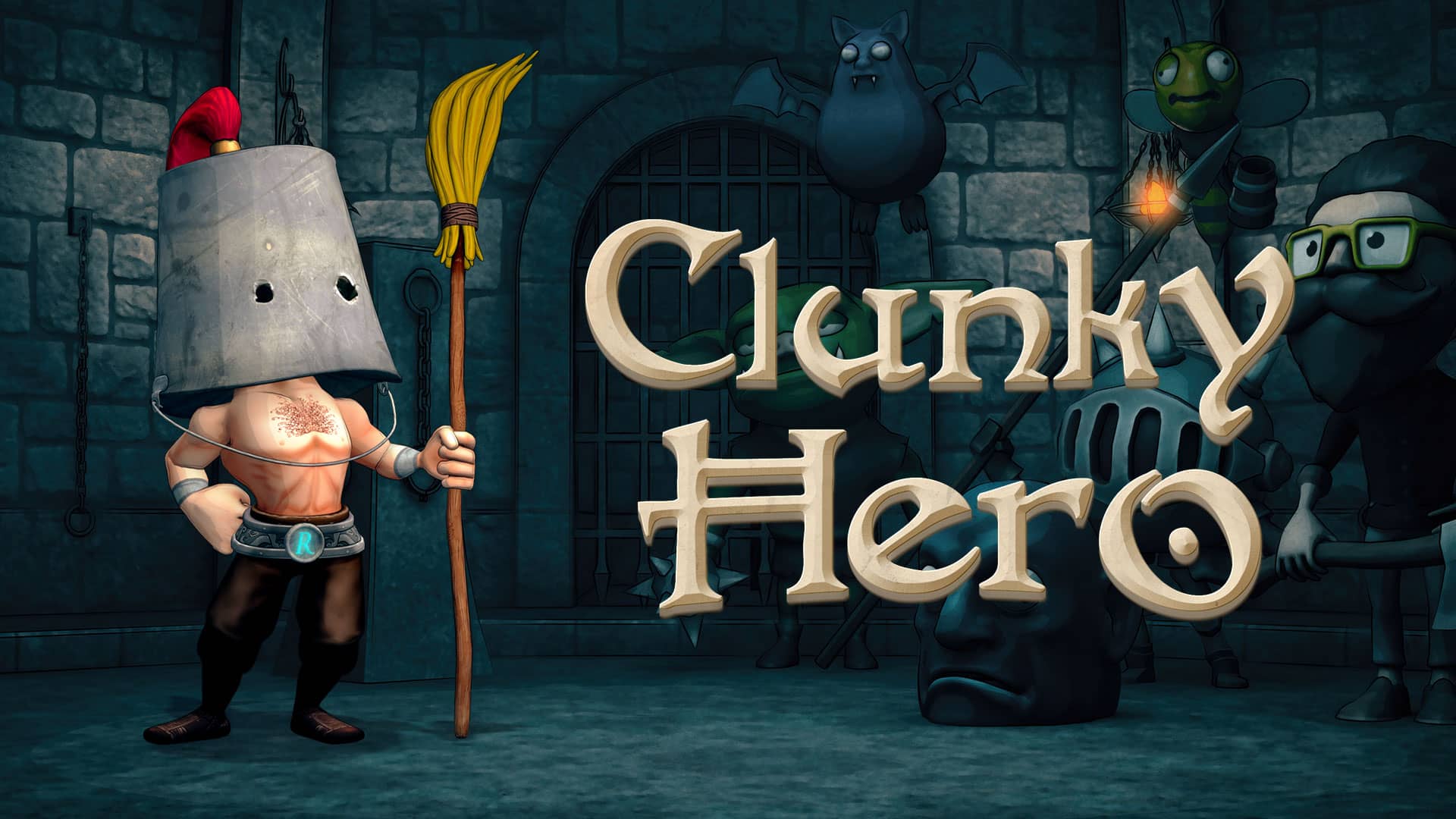 Clunky Hero – neohrabaný hrdina s úklidovými prostředky