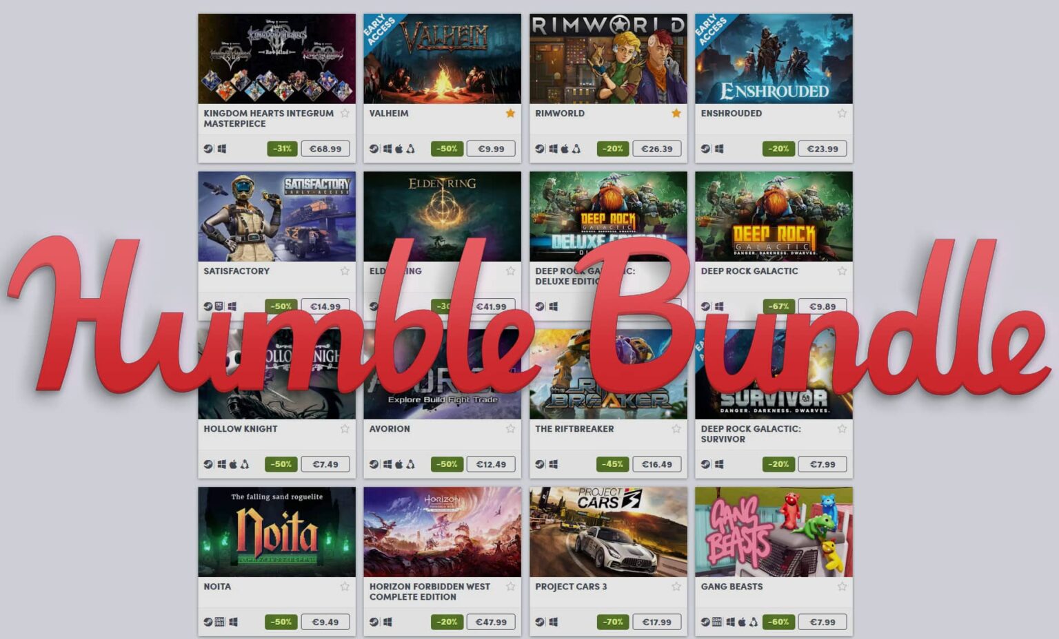 Výprodej na Humble Bundle v plném proudu – tipy na 15 letních slev